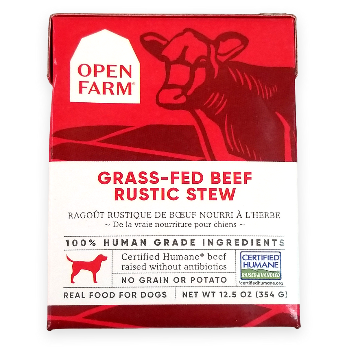 Open Farm Wet Dog Food, Grain & Potato Free, Grass-Fed Beef Rustic Ste ...